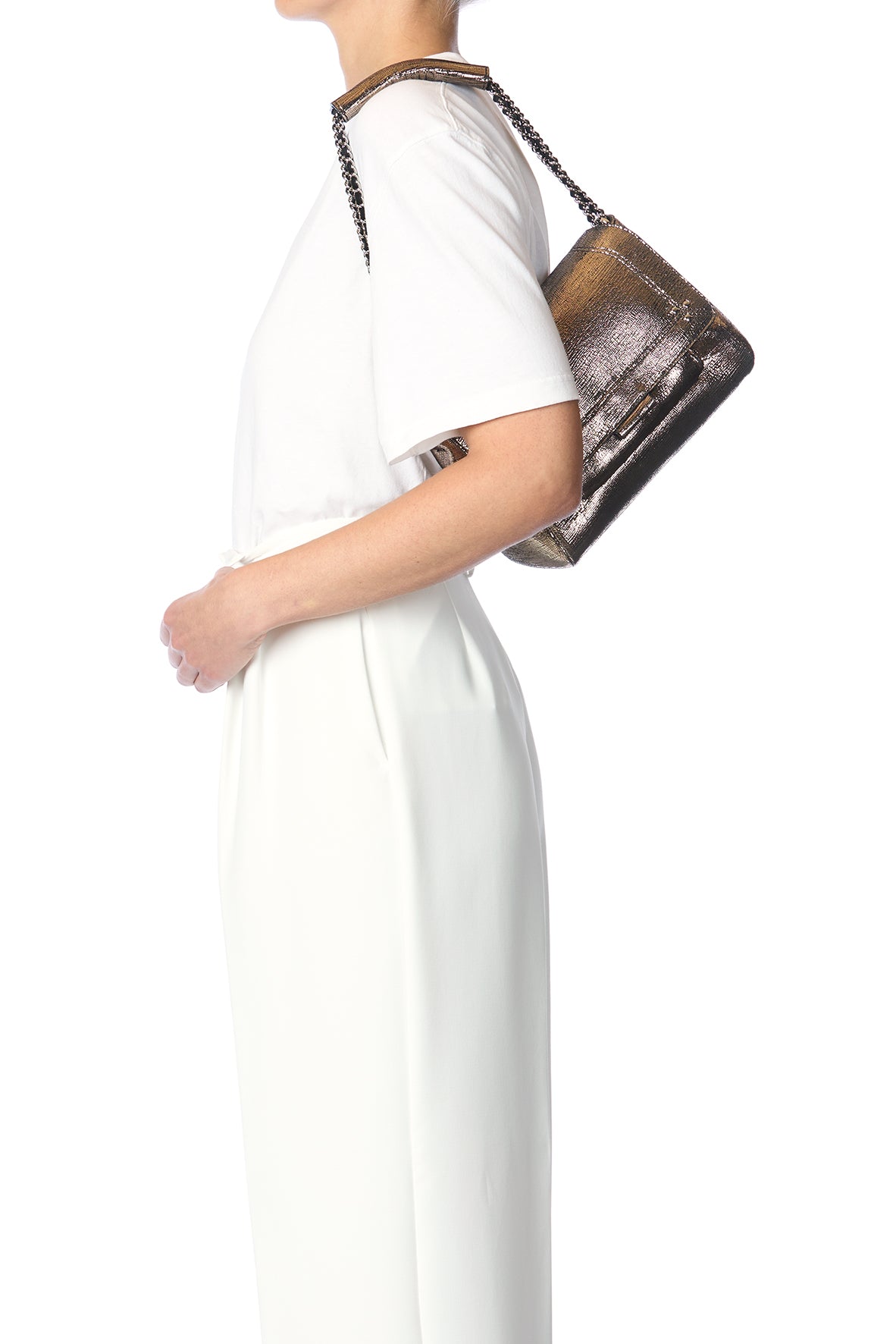 Lulu M Lamé Champagne Goatskin – Jérôme Dreyfuss